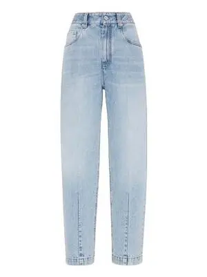 Brunello Cucinelli Loose Fit Trousers - Light Denim