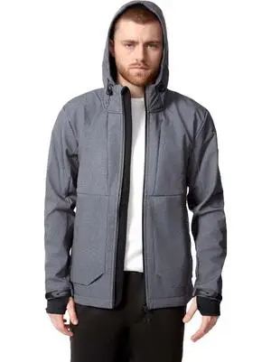 ALPINE NORTH Fleece Lined Softshell Windbreaker - Dark Grey