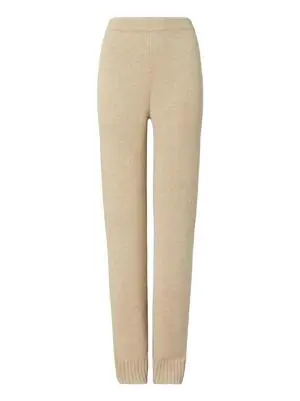 Tory Burch Wool Knitted Trousers - Beige