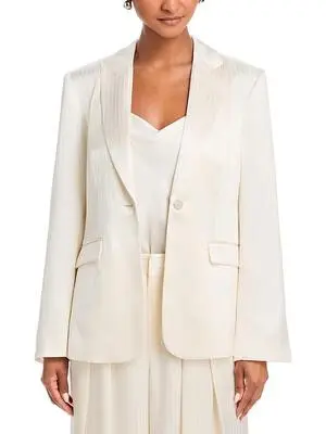 CINQ À SEPT Georgia Satin Blazer