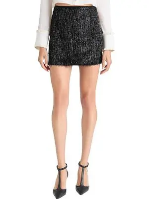Cinq À Sept Leia Beaded Sequinned Skirt - Black