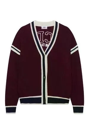 Gcds Striped Cardigan - Red