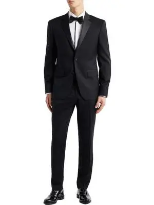 BOSS Huge Slim Fit Wool Tuxedo - Black