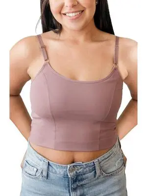DAVIN & ADLEY Amelia Pumping And Nursing Crop Cami - Mauve