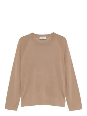Officine Générale Long Sleeve Crewneck Pullover - Beige
