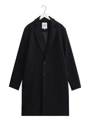 WAX LONDON Relaxed Fit Coat - Blue
