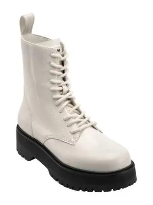 Dkny Platform Combat Boots - Coconut