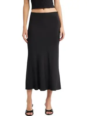 BELLA VENICE The Jessie Midi Skirt - Black