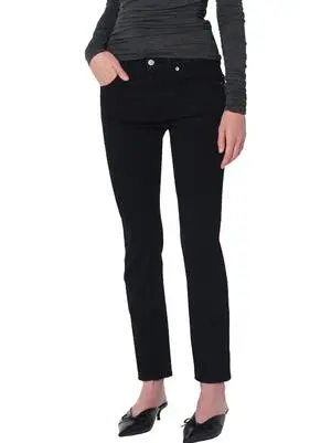 AGOLDE Cocktail Mid-rise Slim Straight Jeans - Immersion Black