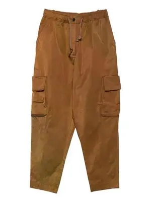 PSOPHIA Cargo-pocket Drawstring Trousers - Brown