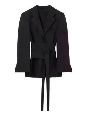 RÓHE Belted Wide-Sleeve Blazer