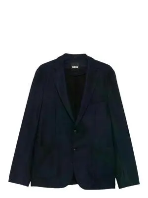 BOSS Notched-lapel Blazer - Blue