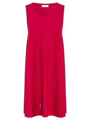 GLORIA COELHO Sleeveless A-line Dress - Red