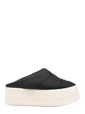 Rick Owens Quilted Platform Slippers - Black