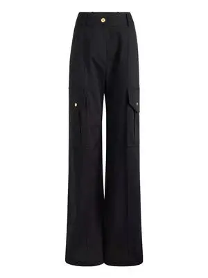 Patou Gabardine Cargo Pants - Black