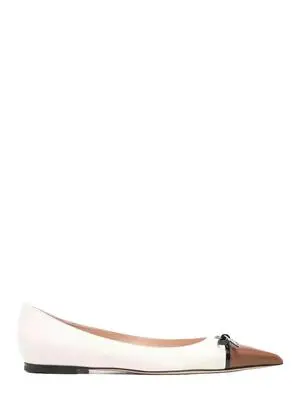 Valentino Garavani Leather Ballet Flats - White