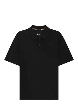 BOSS Embroidered Logo Polo Shirt - Black