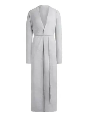 12 STOREEZ Tie-waist Cardigan - Grey