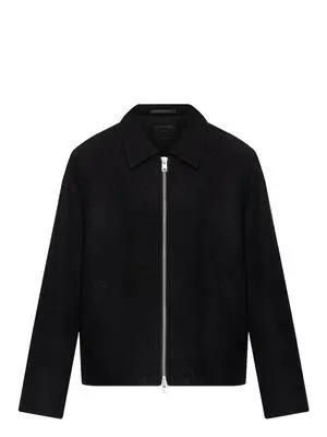 ALLSAINTS Zip-front Wool Jacket - Black