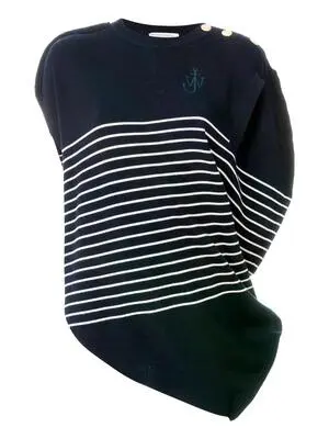 JW Anderson Striped Knit Top - Blue