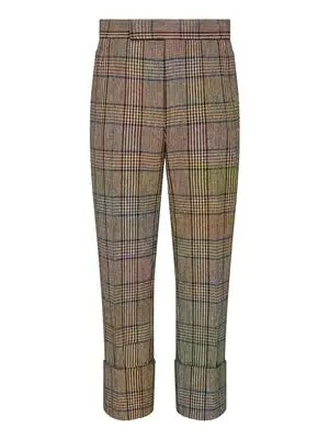 Thom Browne Hunting Tweed Trousers - Brown