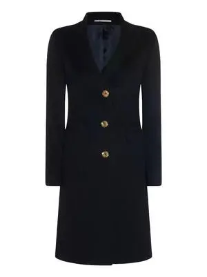 Tagliatore Buttoned Single-breasted Coat - Blue