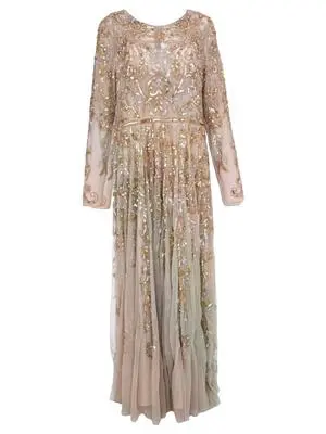 Mac Duggal Crystal-embellished Gown - Gold