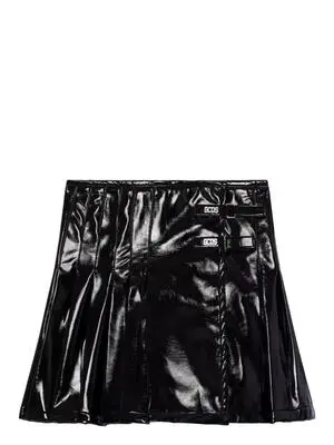 Gcds Pleated Skirt - Black