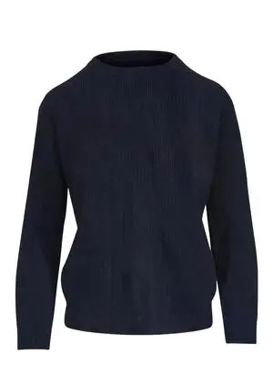 Brunello Cucinelli Ribbed Cashmere Jumper - Blue