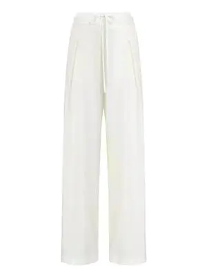 GLORIA COELHO Pleated Drawstring Trousers