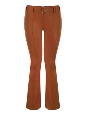 GLORIA COELHO Flared Trousers - Brown