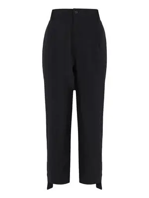 GLORIA COELHO Pleated Button-fastening Pants - Black