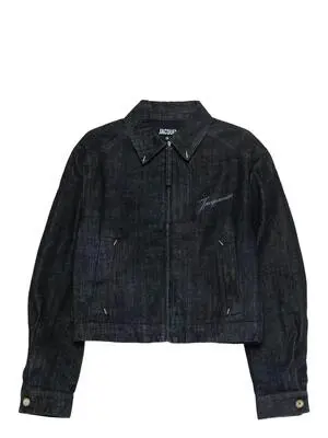 Jacquemus Logo-print Denim Jacket - Blue