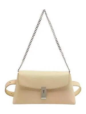 Bally Grained Lock-me Mini Bag - Neutrals