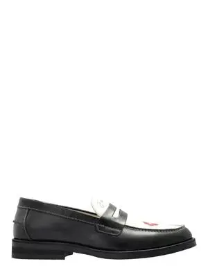 DUKE + DEXTER Wilde Penny Loafers - Black