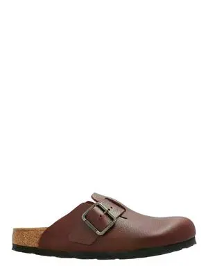 BIRKENSTOCK Boston Wb Buckle Strap Mules - Brown
