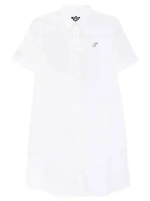 SPORT B. BY AGNÈS B. Dino-embroidered Shirt Dress - White