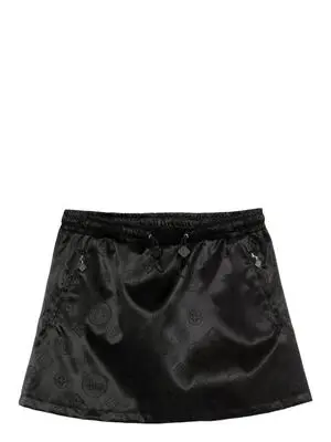 Casablanca Patterned Mini Skirt - Black