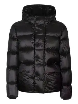 Add Hooded Padded Jacket - Black