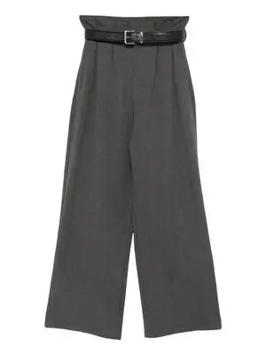 ELEH Belted-waist Trousers - Grey