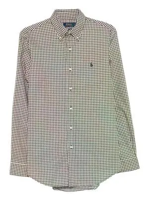 Polo Ralph Lauren Checked Logo-embroidered Shirt - Brown