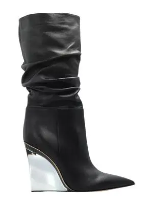 Dsquared2 Ruched Pointed Toe Boots - Black