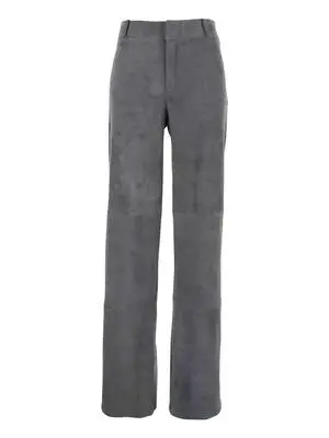 ARMA Beltloops Suede Trousers - Grey