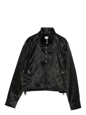 Casablanca Logo-pattern Bomber Jacket - Black