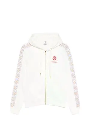 Casablanca Logo-embroidered Hooded Jacket - White