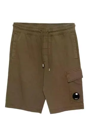 C.P. COMPANY Drawstring-waist Cargo-pocket Shorts - Green