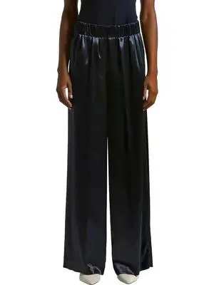 Peserico Elasticated-waistline Palazzo Trousers - Blue