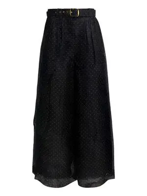 ZIMMERMANN Polka-Dot Trousers With Belt