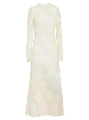 Giambattista Valli Floral-macramé Midi Dress - Neutrals