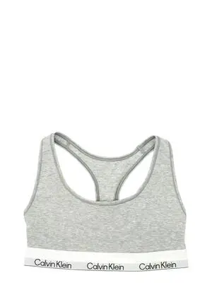 Calvin Klein Logo-band Bra - Grey